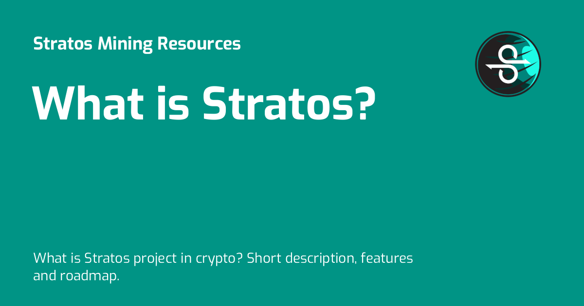 What is Stratos? - Stratos Mining Resources